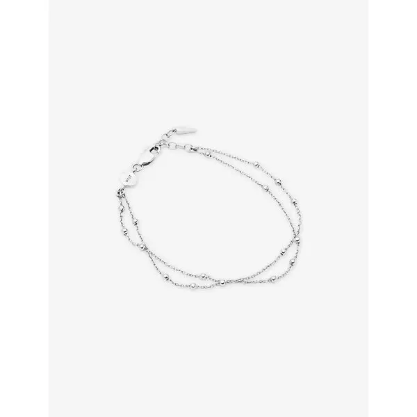 MISSOMA Beaded Sterling- Double Chain Bracelet