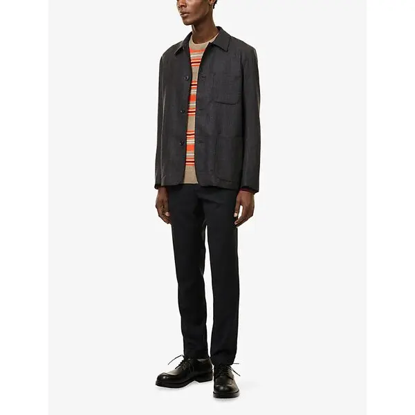 Paul Smith Flannel Patch-pocket Wool Jacket