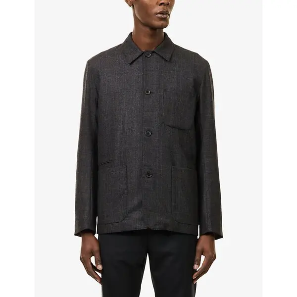 Paul Smith Flannel Patch-pocket Wool Jacket