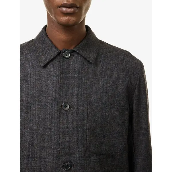 Paul Smith Flannel Patch-pocket Wool Jacket