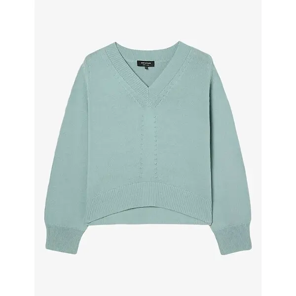 Whistles V-neck Relaxed-fit Cotton Jumper