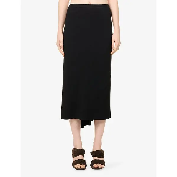 Rick Owens Bias A-line Midi Skirt