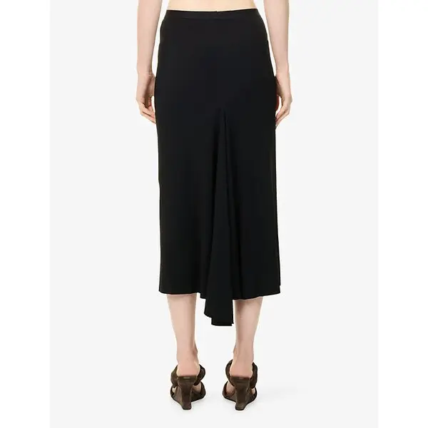 Rick Owens Bias A-line Midi Skirt