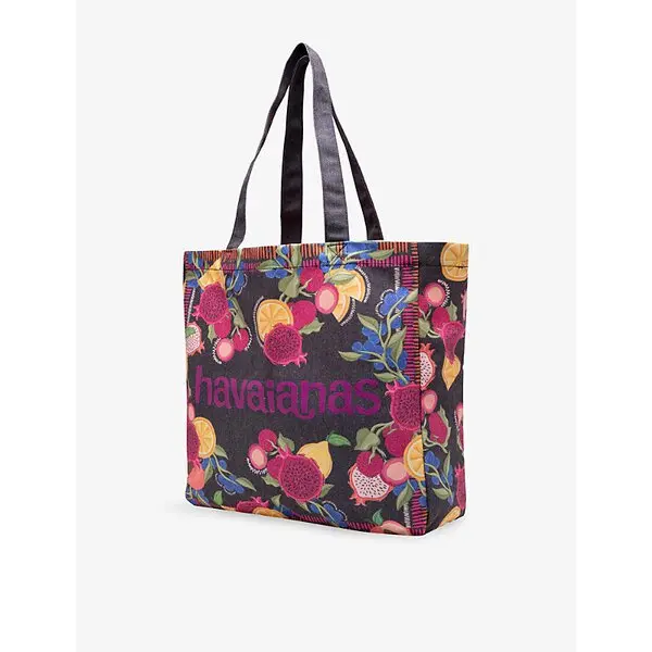 Havaianas Large Floral Print Beach Bag