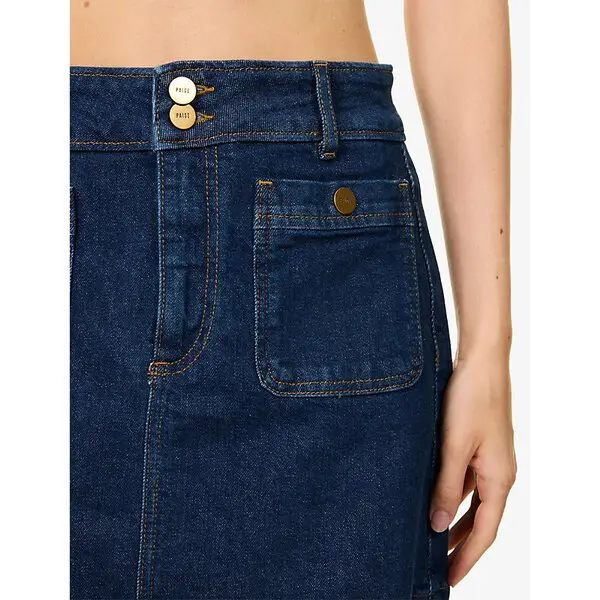 Paige Janelle A-line Denim Mini Skirt