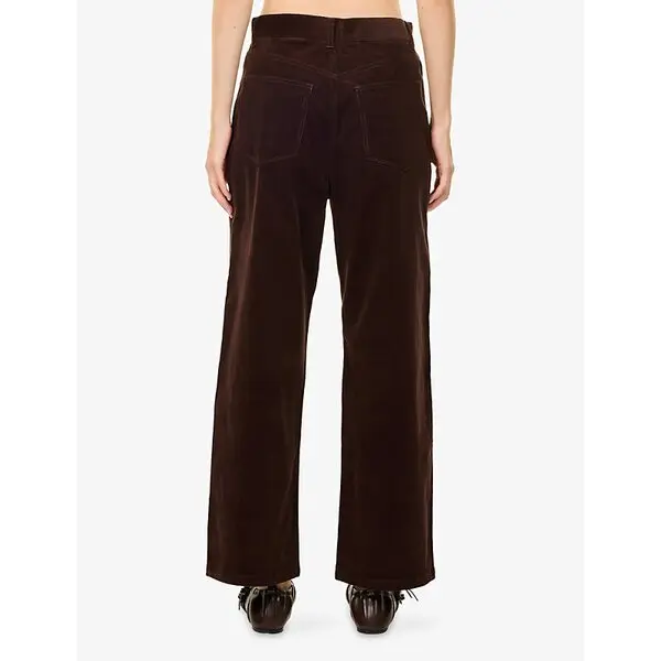 Paige Arellia Corduroy Cotton Trousers