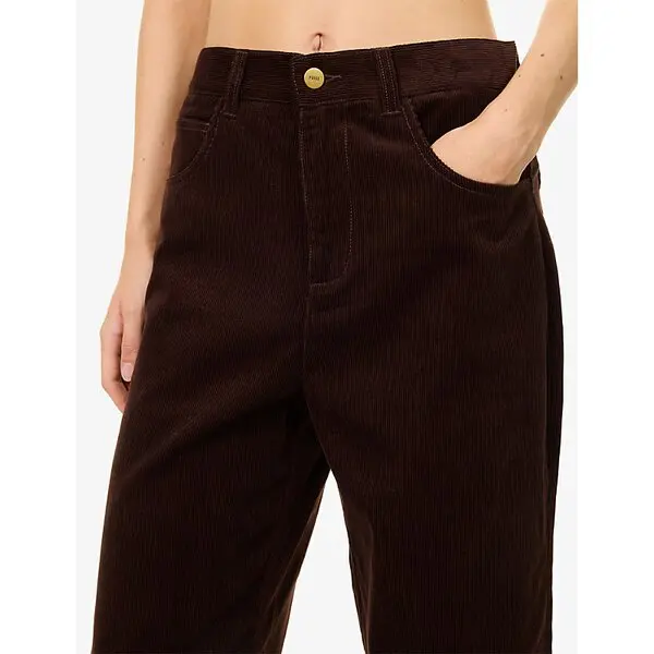 Paige Arellia Corduroy Cotton Trousers