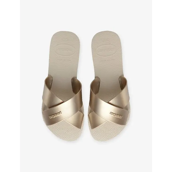 Havaianas Aqua Cross-strap Rubber Flip Flops