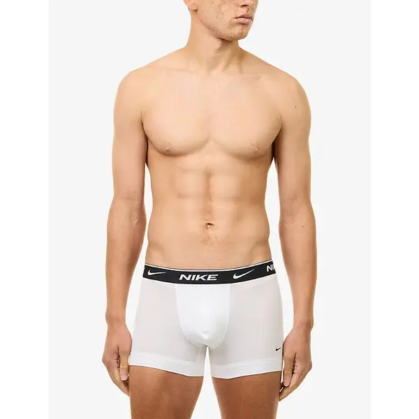 Nike Essential Pack Of Three Cotton-stretch Trunks