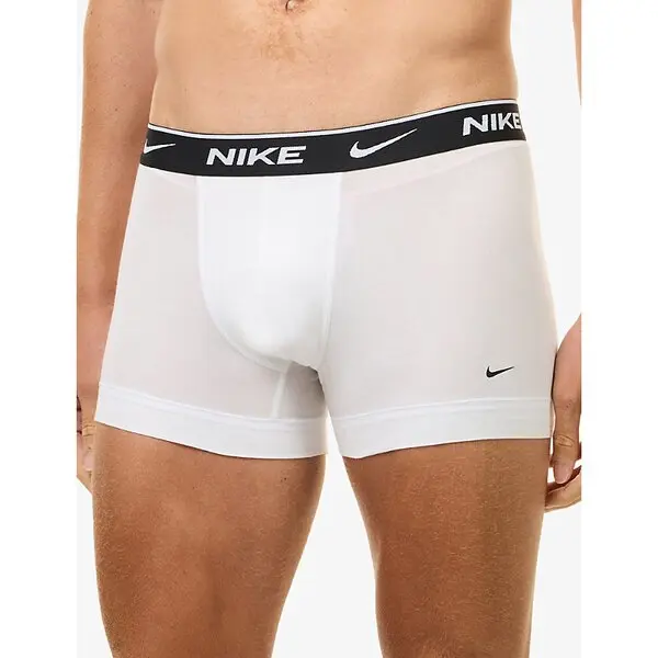 Nike Essential Pack Of Three Cotton-stretch Trunks