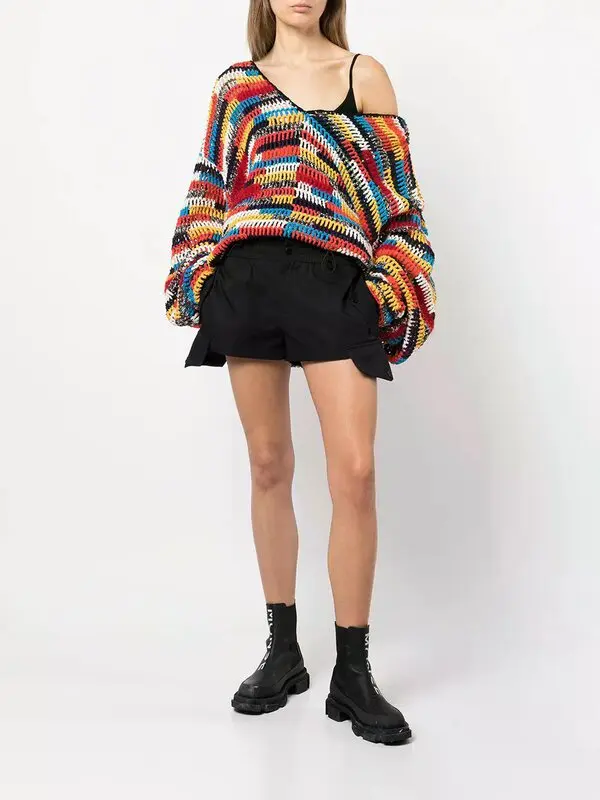 Monse Smocked-detail Cargo Shorts
