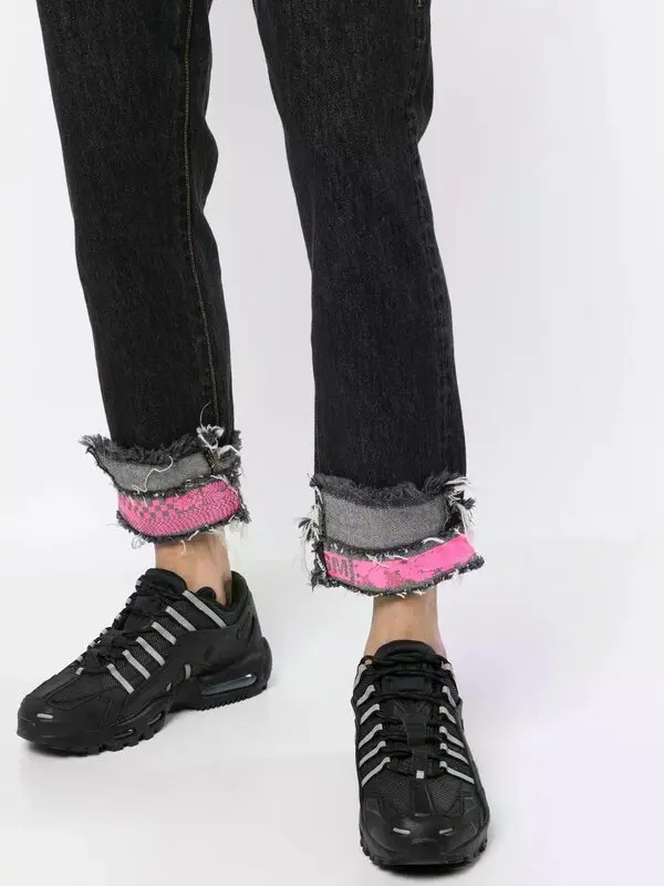 Facetasm Cropped Patchwork Jeans