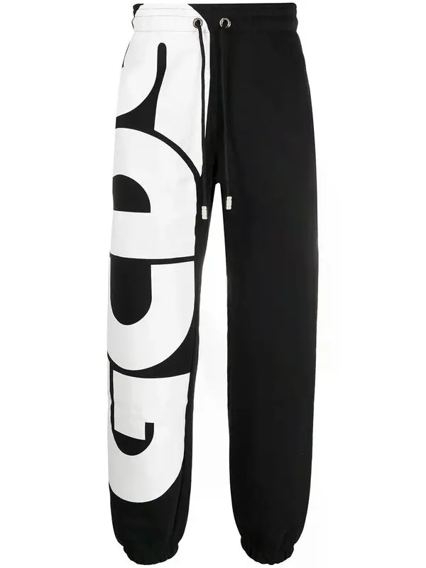 Gcds Large Logo Print Joggers - Black