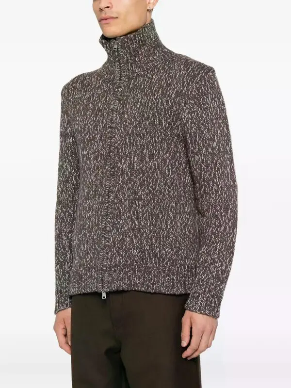 Sandro Zip-fastening Knitted Cardigan