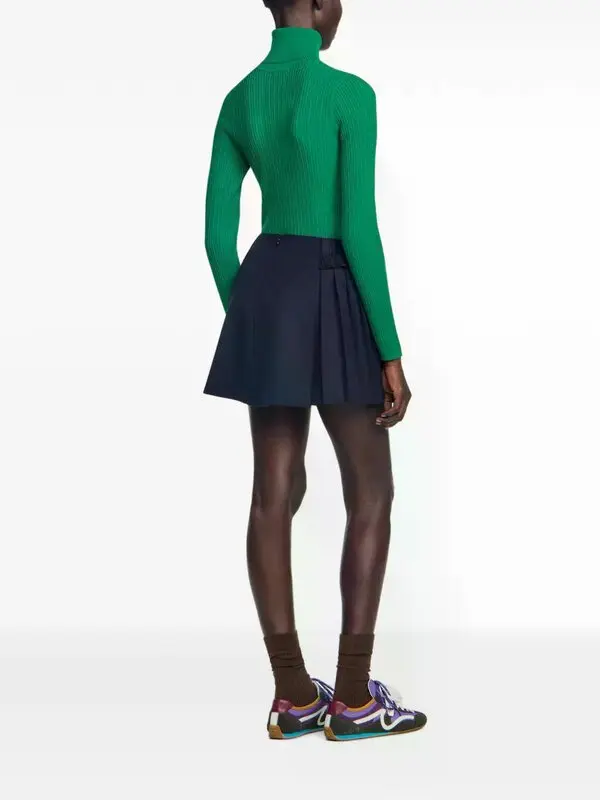 Sandro Pleated Mini Skorts