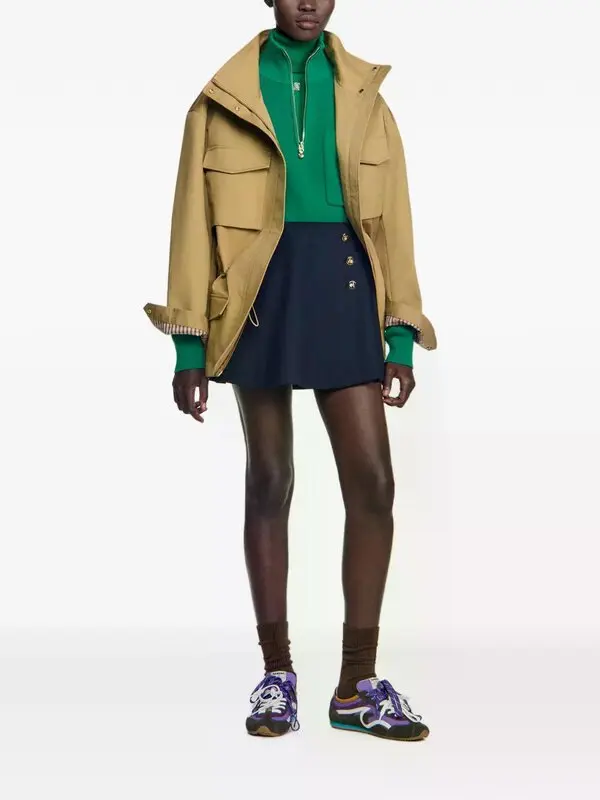 Sandro Pleated Mini Skorts