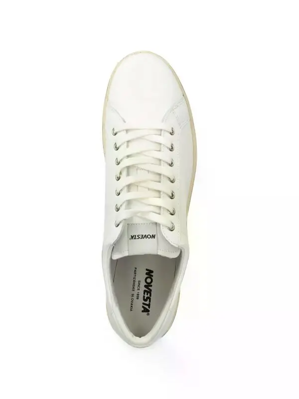 Novesta Lace-up Sneakers With Textured Rubber Sole