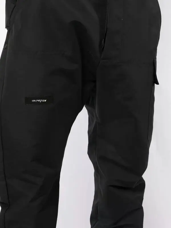 ISO.POETISM Flap-pockets Cotton-blend Parachute Pants