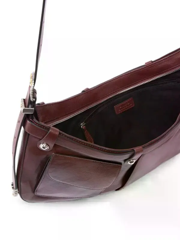 Pinko Engraved-buckle Pocket Shoulder Bag