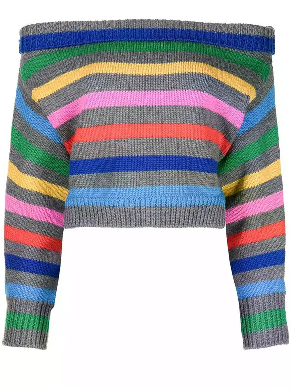 Monse Off-the-shoulder Cropped Jumper