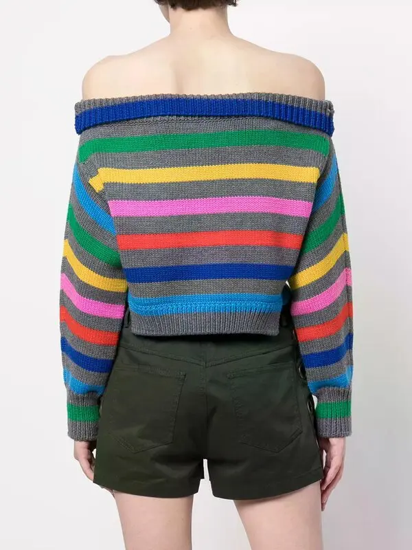 Monse Off-the-shoulder Cropped Jumper