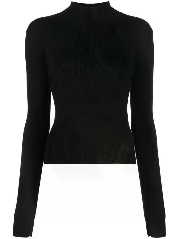 Monse Peace Sign Mock-neck Cashmere Jumper