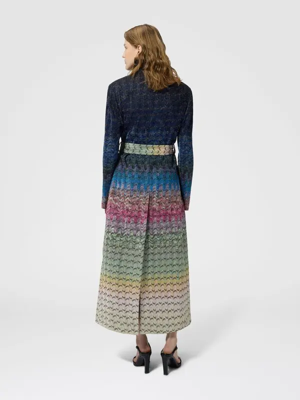Missoni Viscose Lamé Duster Coat With Belt