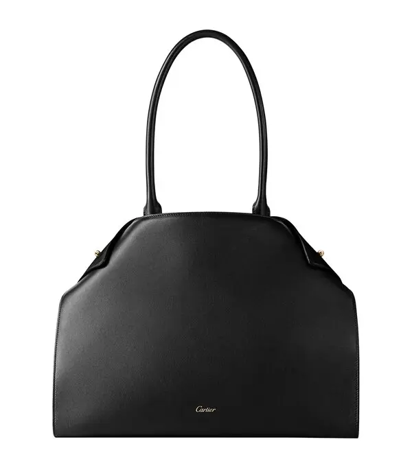 Cartier Leather Clash Tote Bag - Black