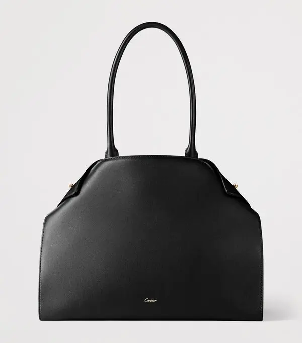 Cartier Leather Clash Tote Bag - Black