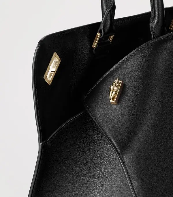Cartier Leather Clash Tote Bag - Black