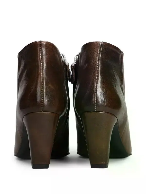ALCHIMIA Pointed Toe High Heel Ankle Boots