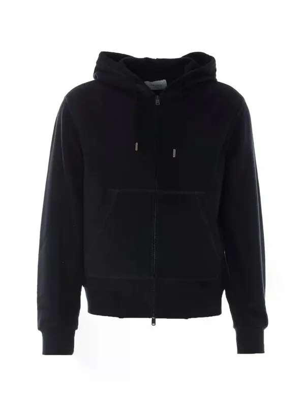 CIRCOLO 1901 Zip-up Wool Hoodie - Black