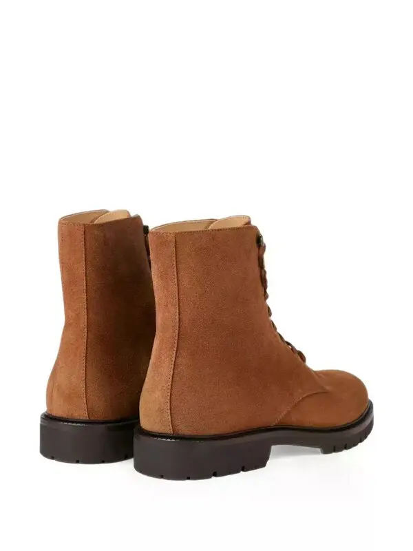 Brunello Cucinelli Lace-up Suede Ankle Boots