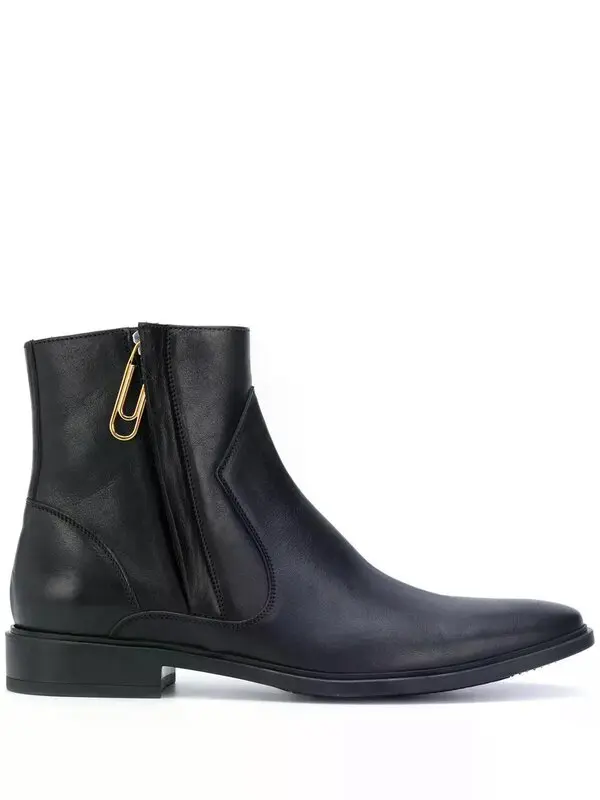 Off-White Paperclip Chelsea Boots - Black