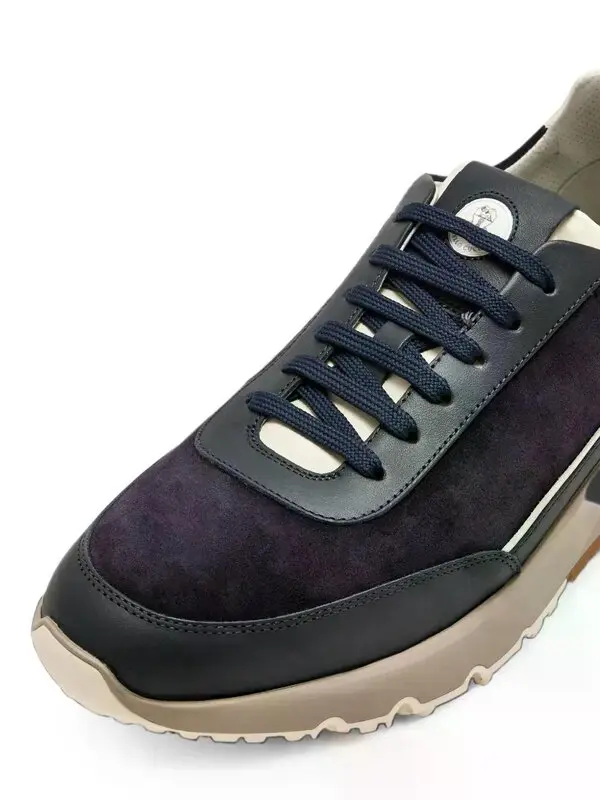 Brunello Cucinelli Suede Runners In Navy