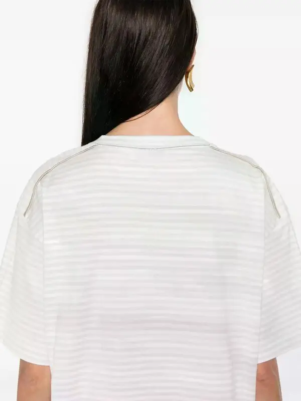 Brunello Cucinelli Striped Cotton T-shirt