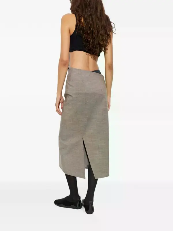 JIL SANDER Check Wrap-style Skirt