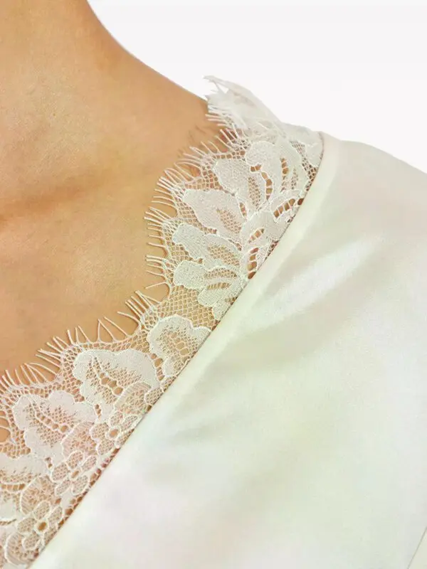 GANNI Lace-trim Top