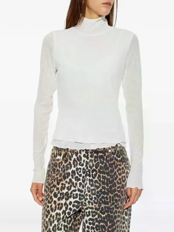GANNI Turtleneck Top