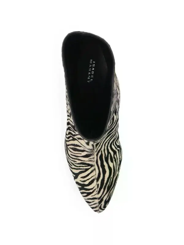 Isabel Marant Étoile Jiry Zebra-print Ankle Boots