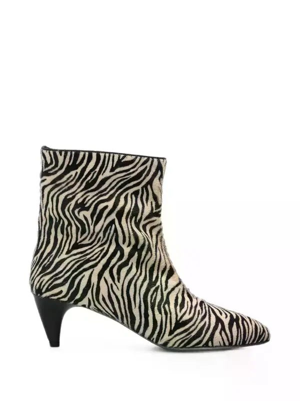 Isabel Marant Étoile Jiry Zebra-print Ankle Boots