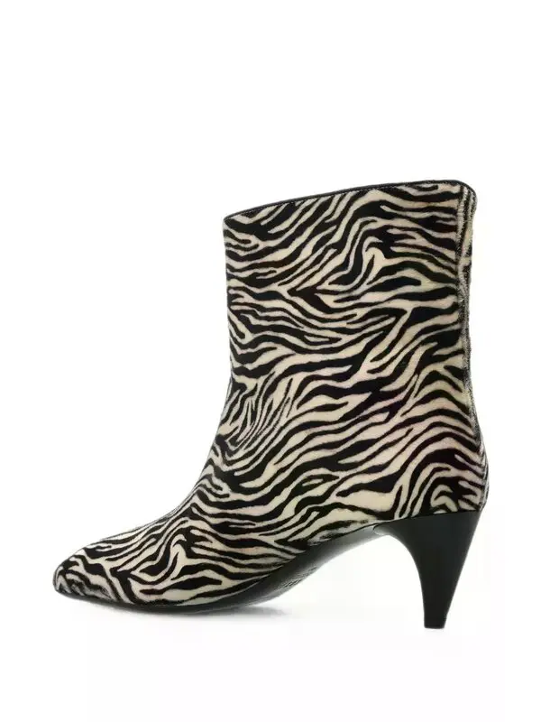 Isabel Marant Étoile Jiry Zebra-print Ankle Boots