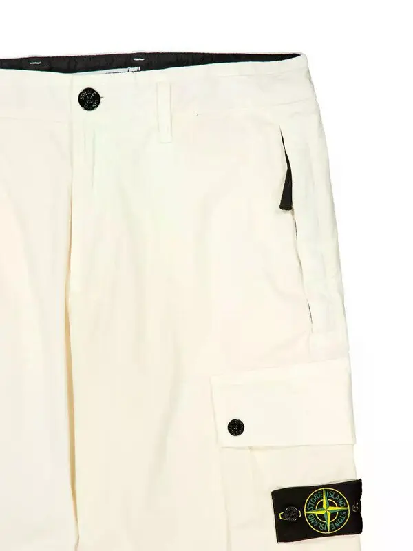 Stone Island L100019 Stretch-organic-cotton Twill Shorts