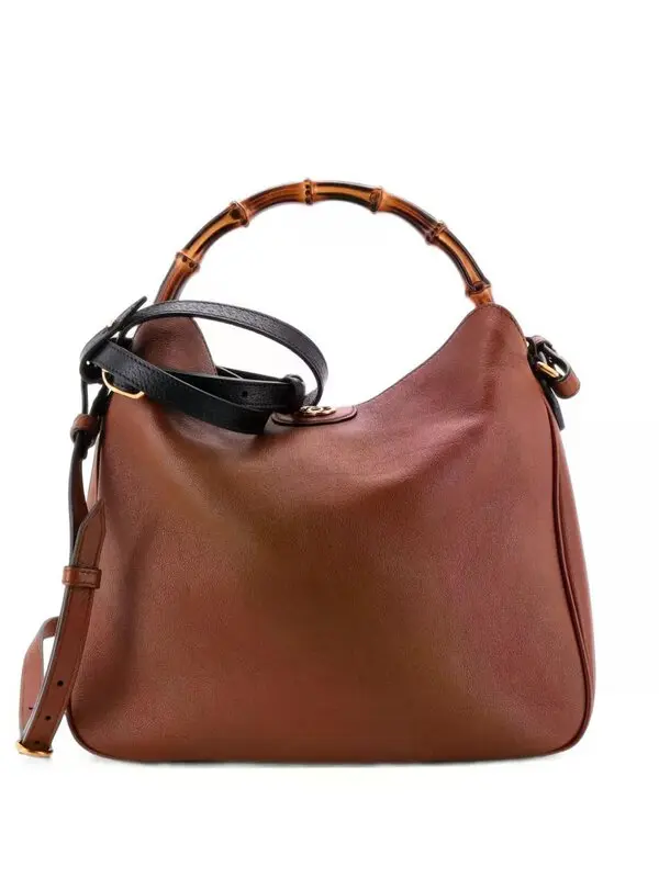 Gucci Diana Nm Bamboo Leather Medium Shoulder Bag
