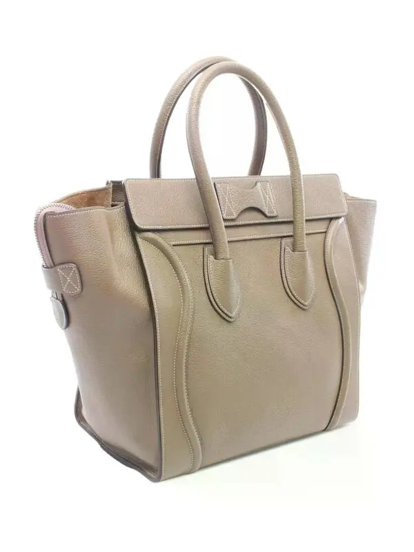 Celine 2010-2026 Mini Drummed Calfskin Luggage Tote Bag
