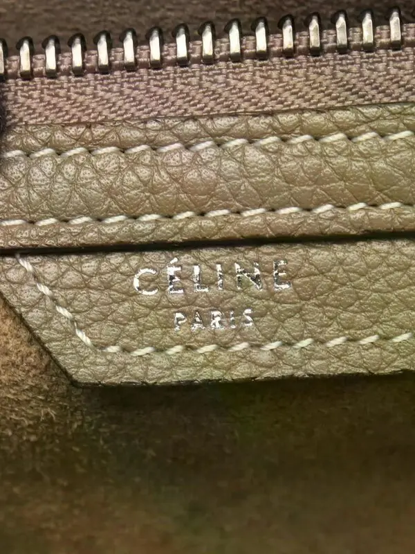 Celine 2010-2026 Mini Drummed Calfskin Luggage Tote Bag