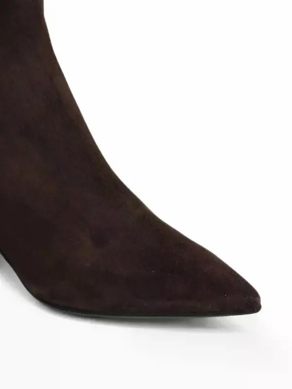 FABIO RUSCONI Calf Suede Pointed-toe Ankle Boots