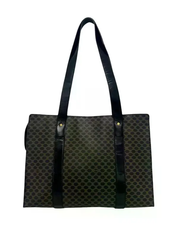 Celine 1999 Macadam Coated Canvas Tote Bag