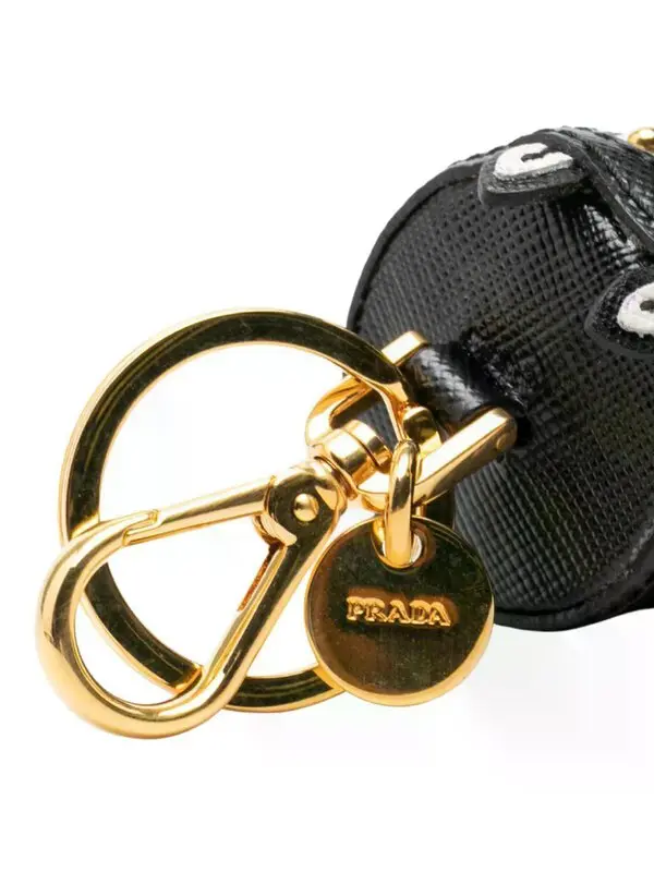 Prada 2010-2026 Saffiano Robot Beaver Bag Charm And Key Chain