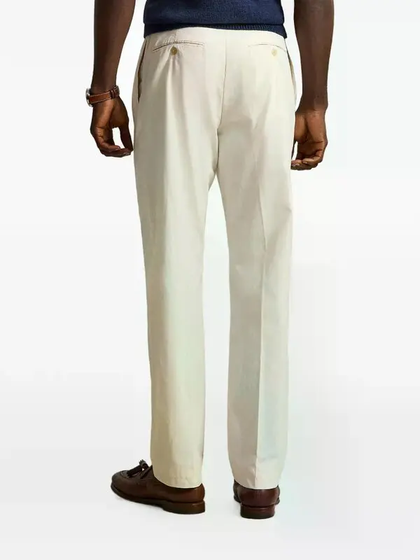 Polo Ralph Lauren Double-pleated Cotton Trousers